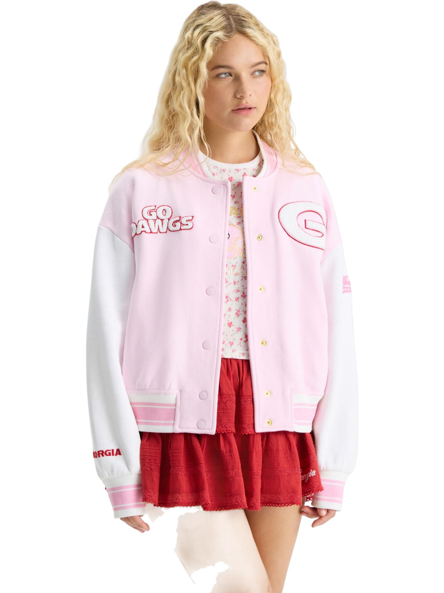LOVESHACKFANCY LSF Collegiate Varsity Jacket
